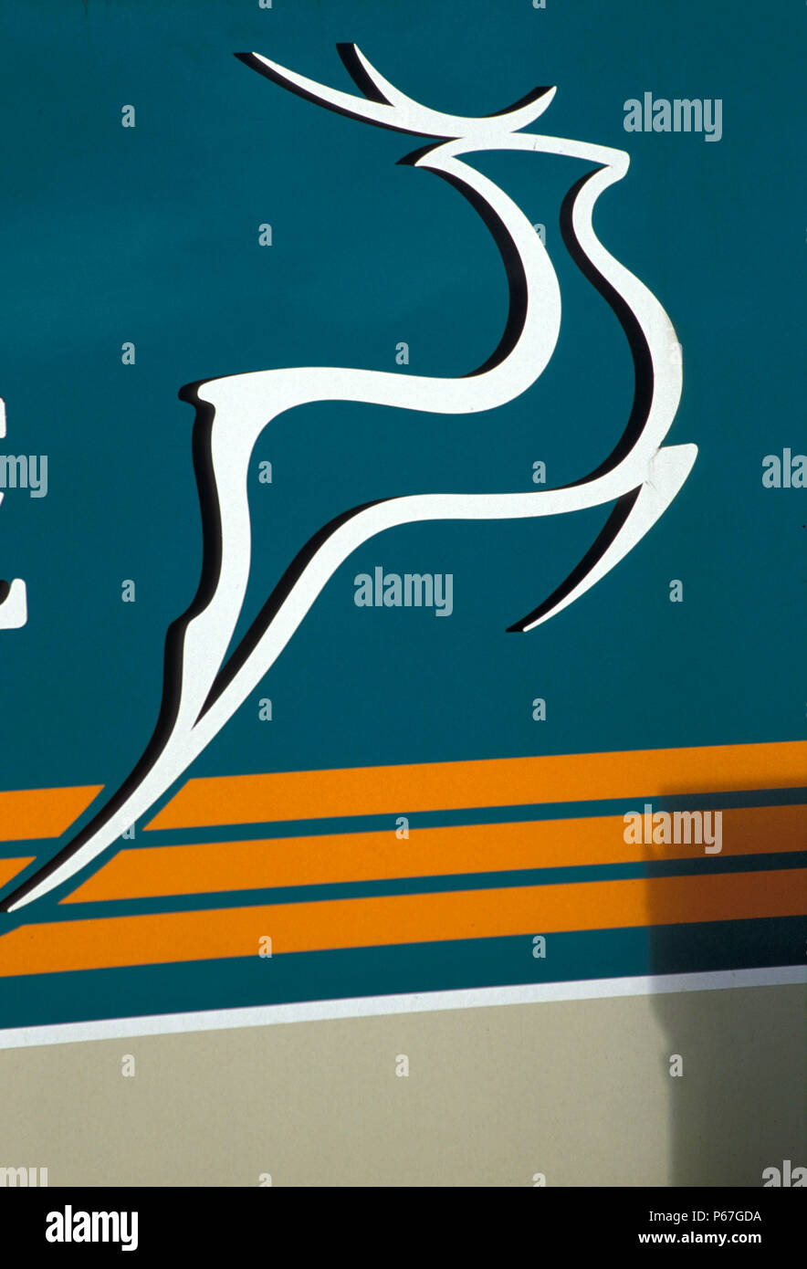 Leaping stag logo of Midland Mainline. C1998 Stock Photo - Alamy Leaping stag logo of Midland Mainline. C1998 Stock Photo - Alamy