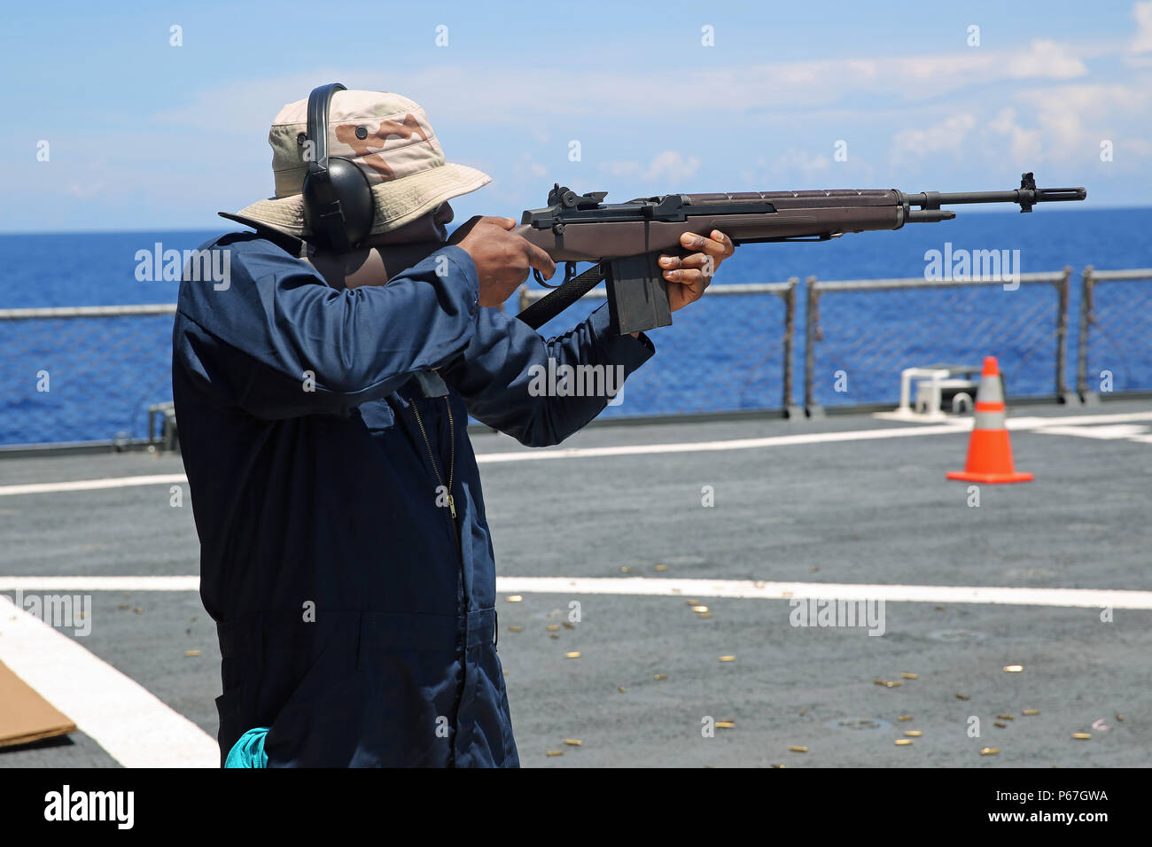 160509-N-IX266-013 SOUTH CHINA SEA—Civilian mariner Terrence P. Dumas ...