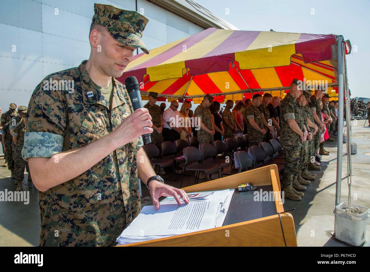 U.S. Navy Lt. Brandon K. Hood, chaplain, Marine Aviation Logistics ...