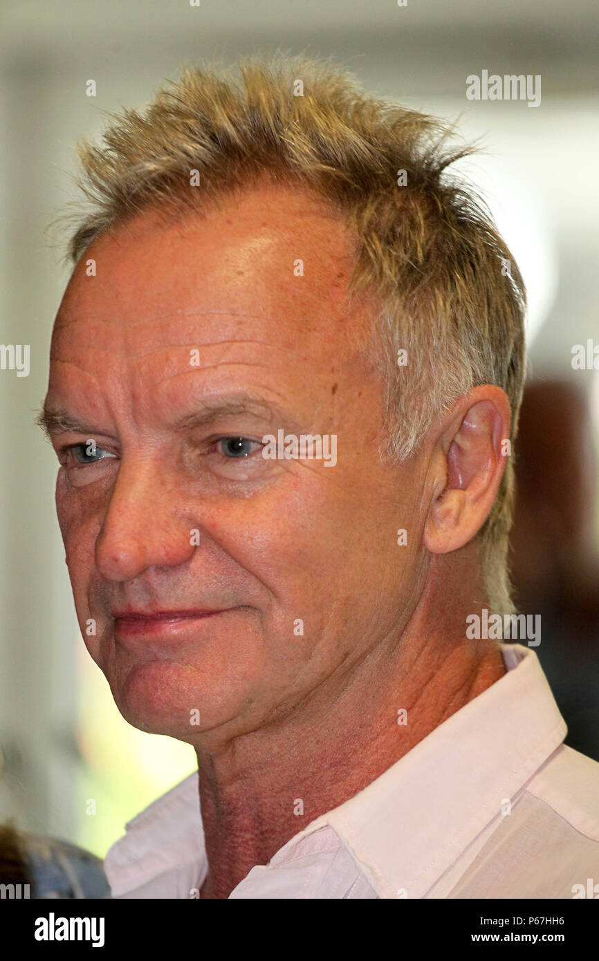 English singer STING paricipates in Unveiling Ceremony of the Artwork ...