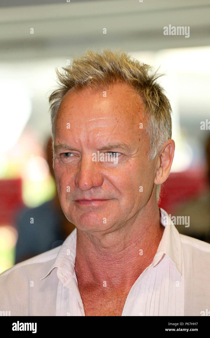 English singer STING paricipates in Unveiling Ceremony of the Artwork ...