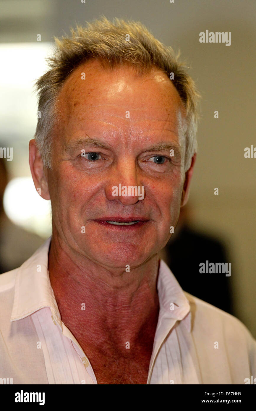 English singer STING paricipates in Unveiling Ceremony of the Artwork ...