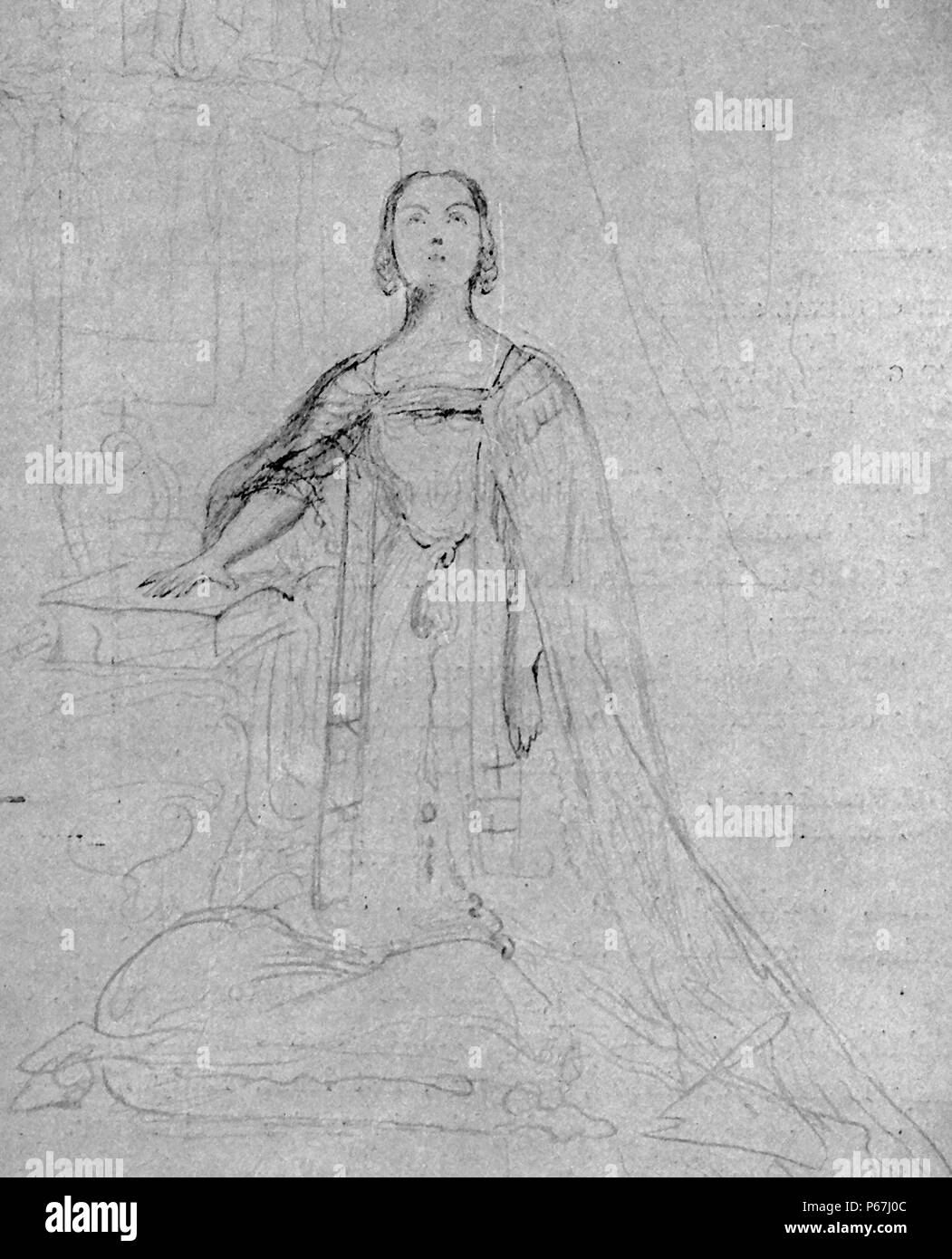 Queen victoria sketch hi-res stock photography and images - Alamy