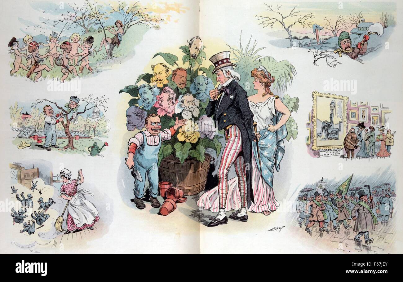 Theodore roosevelt cabinet hi-res stock photography and images - Alamy