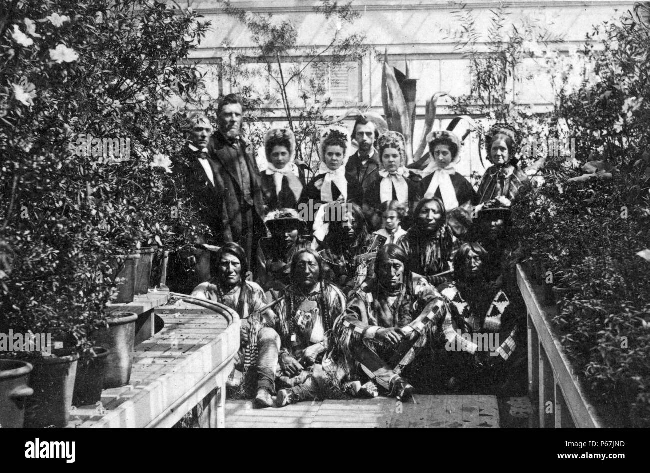 The Southern Plains delegation, in the White House Conservatory during ...