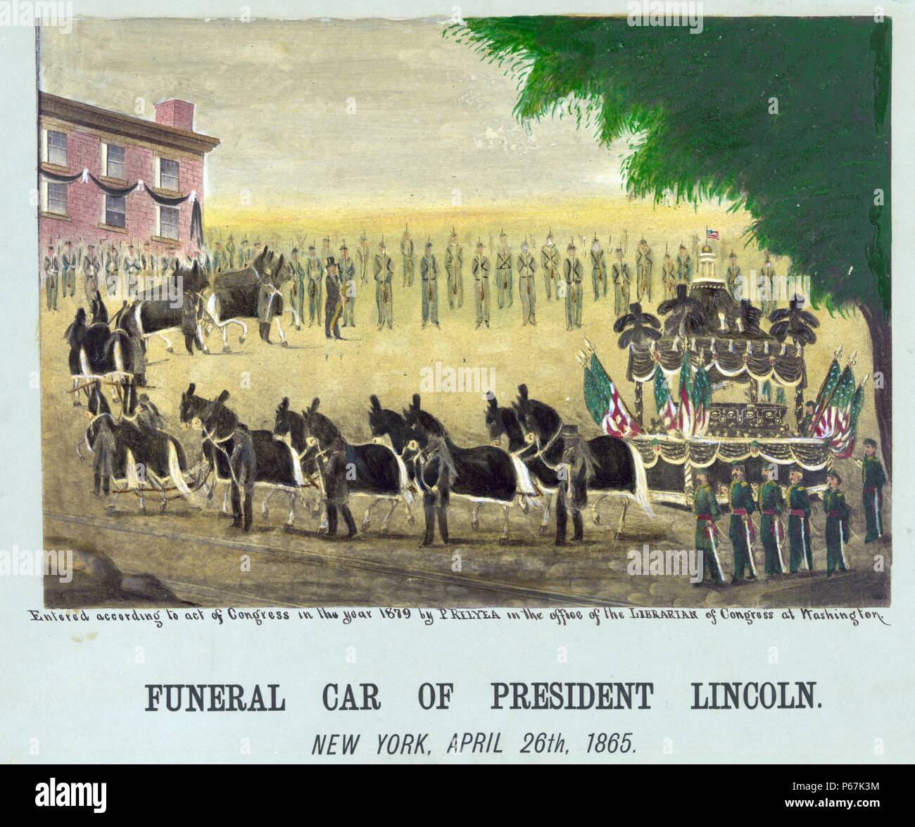Abraham lincoln funeral hi-res stock photography and images - Alamy