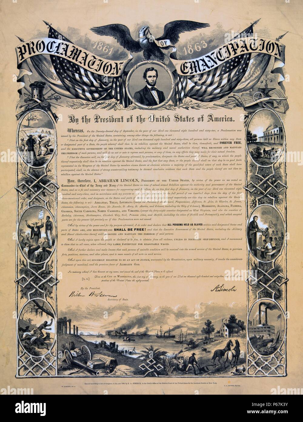 Proclamation of Emancipation by the President of the United States of ...