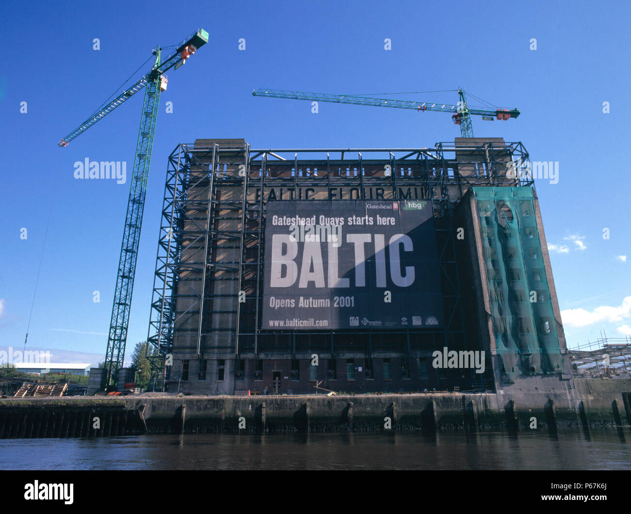 Baltic Centre for Contemporary Art, Gateshead during conversion. United ...