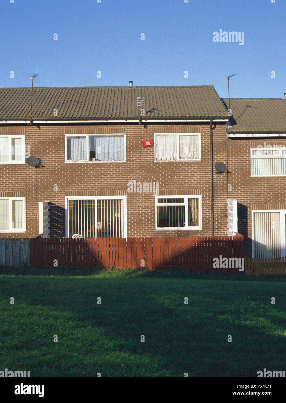 Sixties council house Stock Photo - Alamy