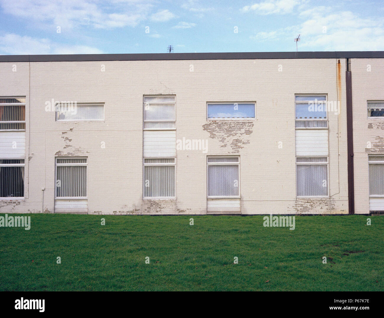 Poorly maintained council estate in Yorkshire Stock Photo - Alamy