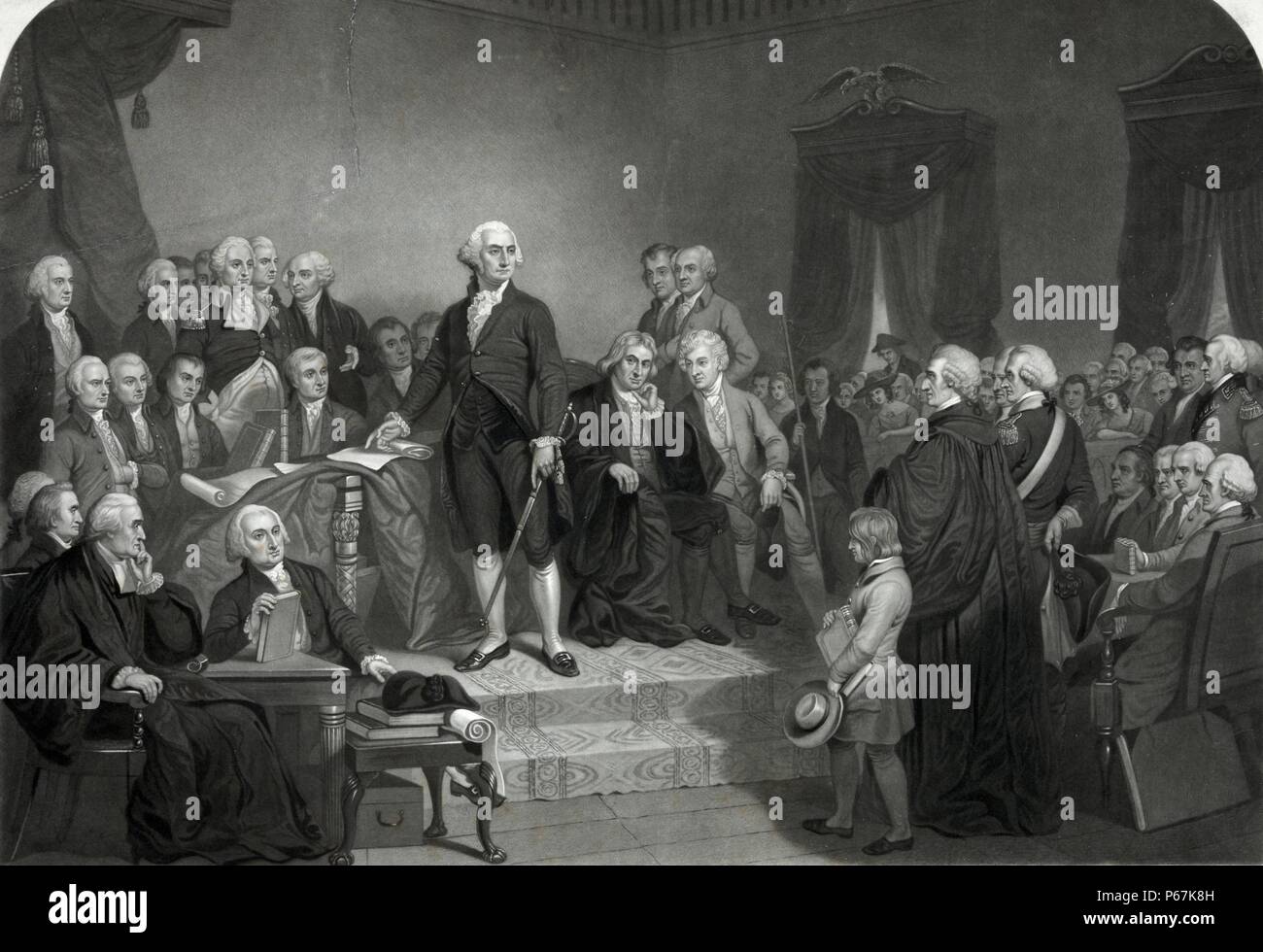 George washington inauguration hi-res stock photography and images - Alamy