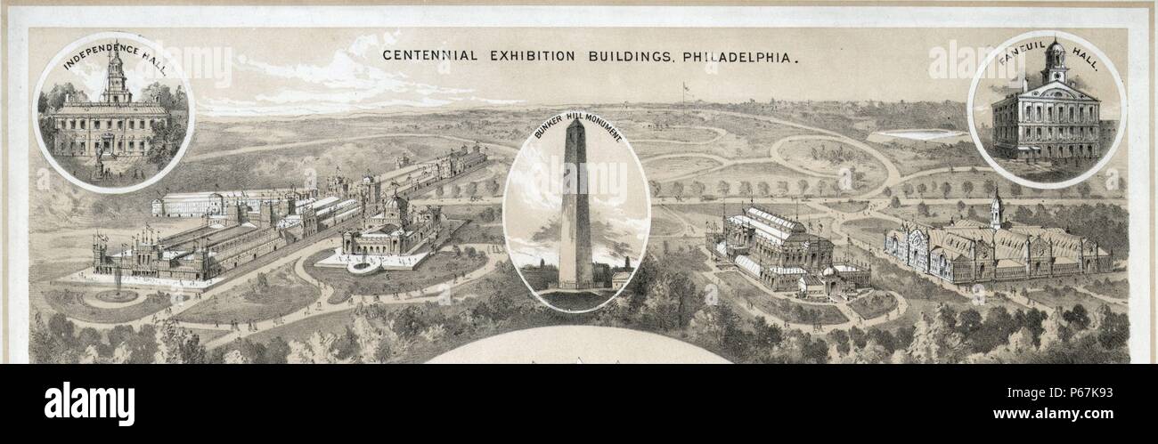 Philadelphia 1876 centennial exhibition hi-res stock photography and ...