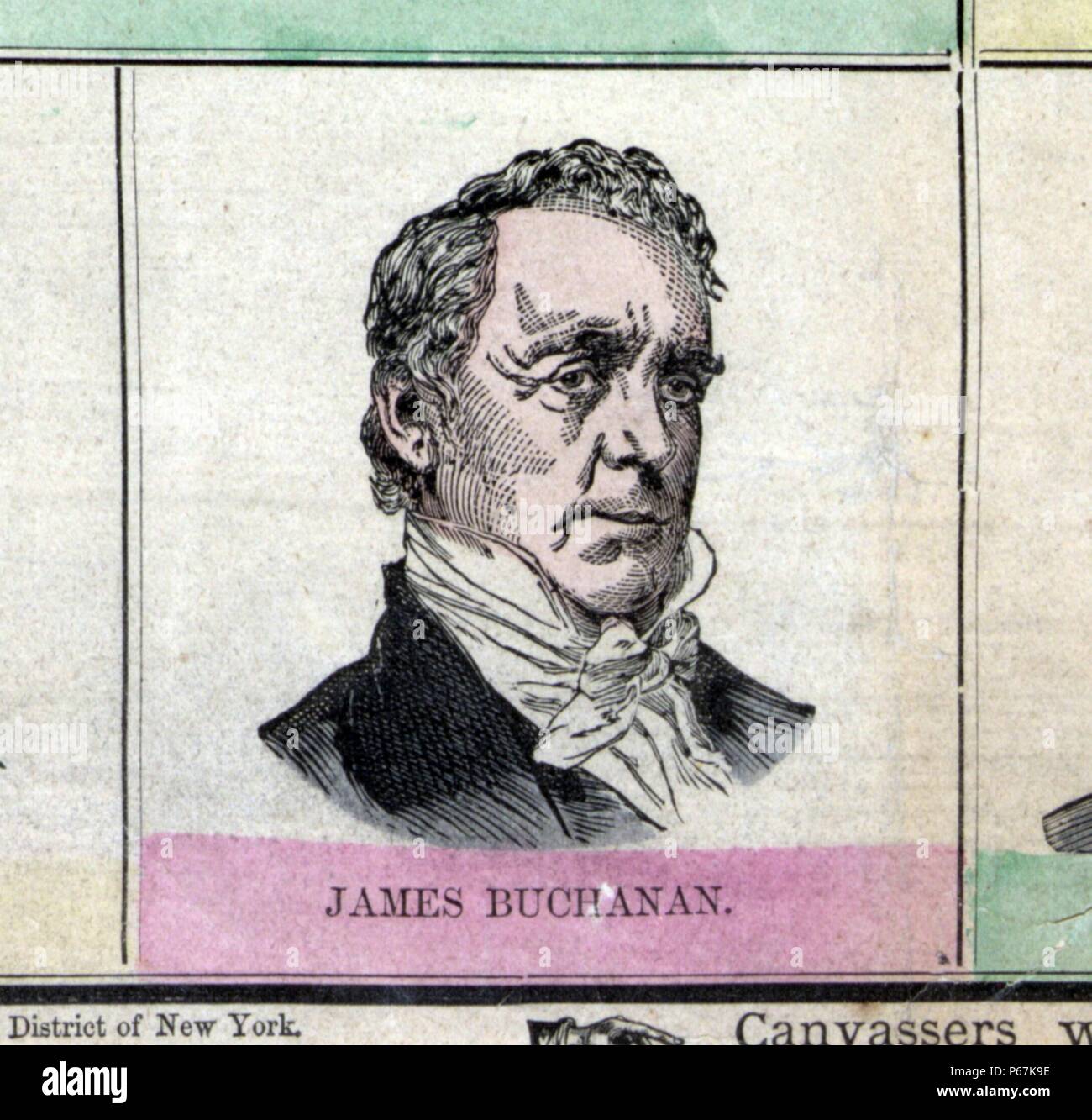 James Buchanan. President of the U.S Stock Photo - Alamy