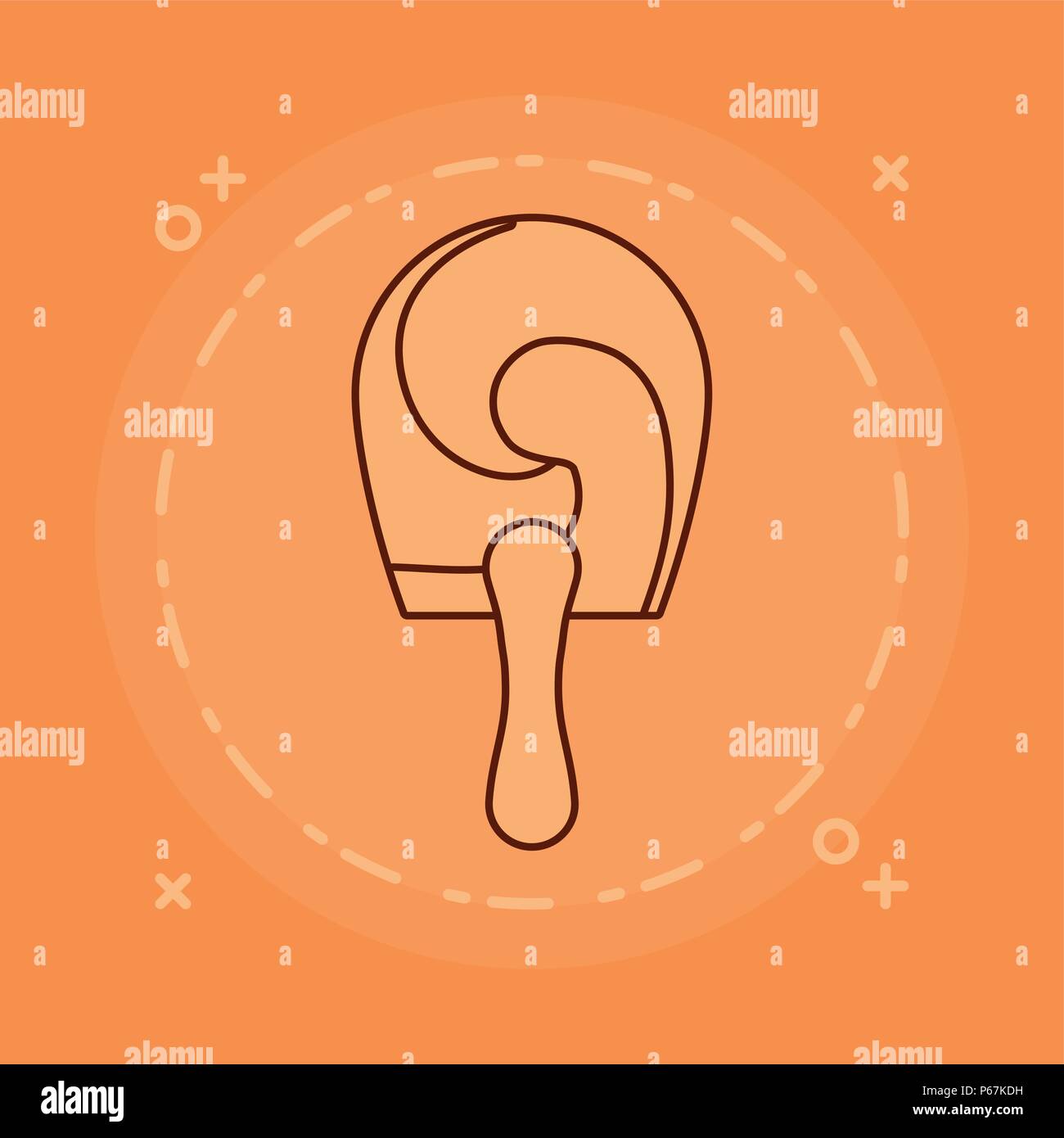 asian toy icon over orange background, colorful design. vector ...