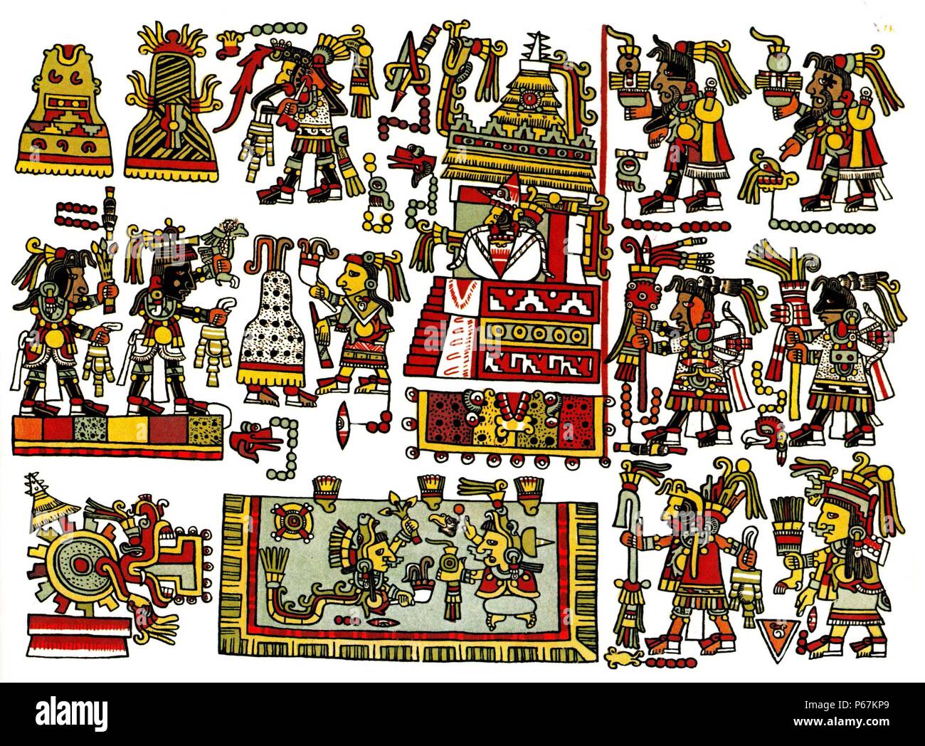 The Codex Zouche-Nuttall is an accordion-folded pre-Columbian document ...