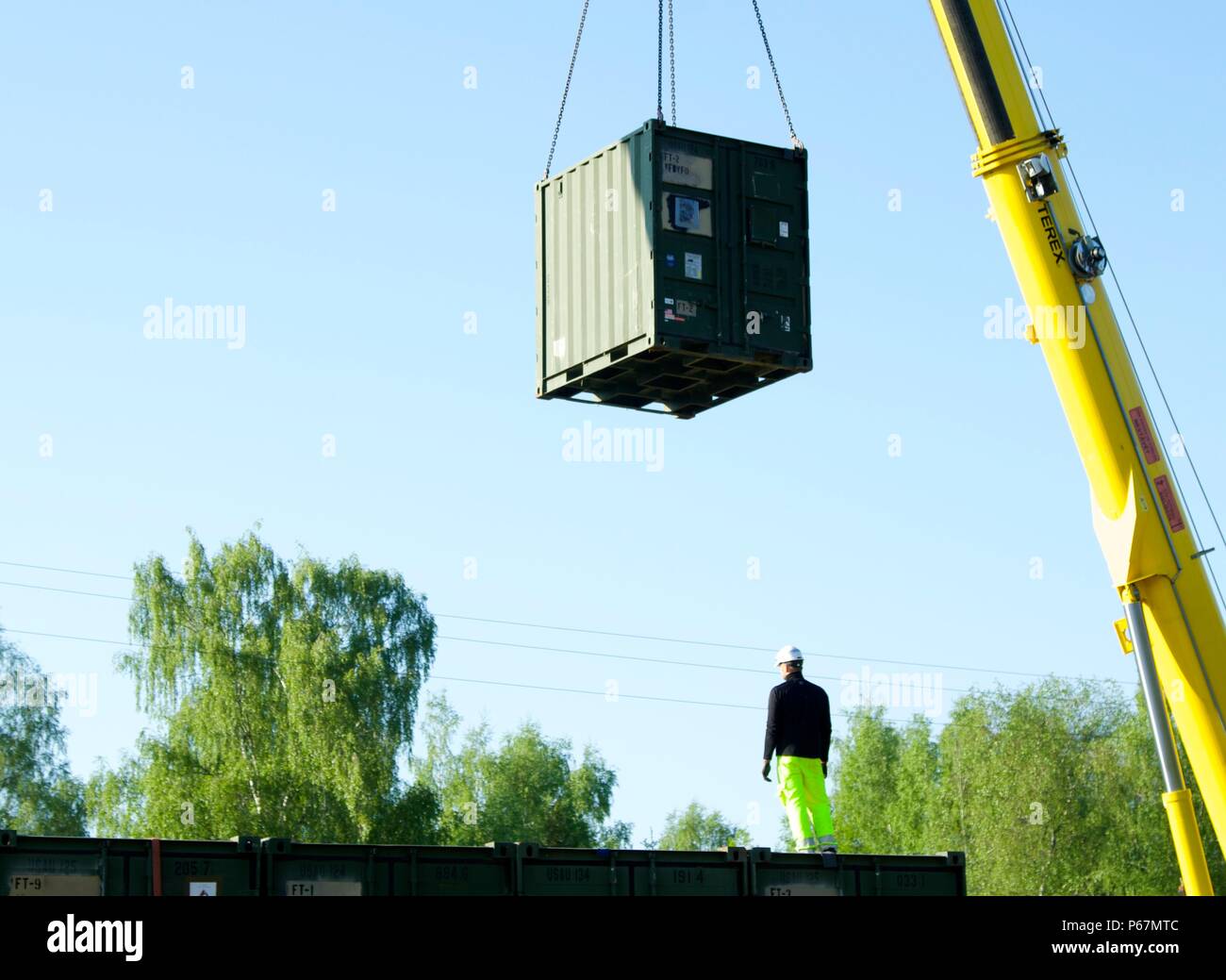 A ISU90 Air Mobile Container belonging to Foxtroop, 2nd Squadron, 2nd ...