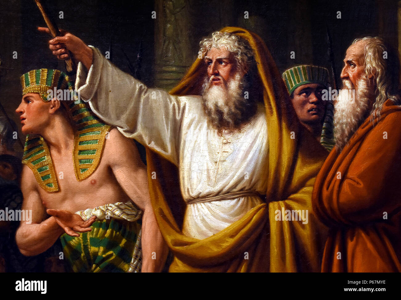Moses asks the pharaoh for the freedom of israel hi-res stock ...
