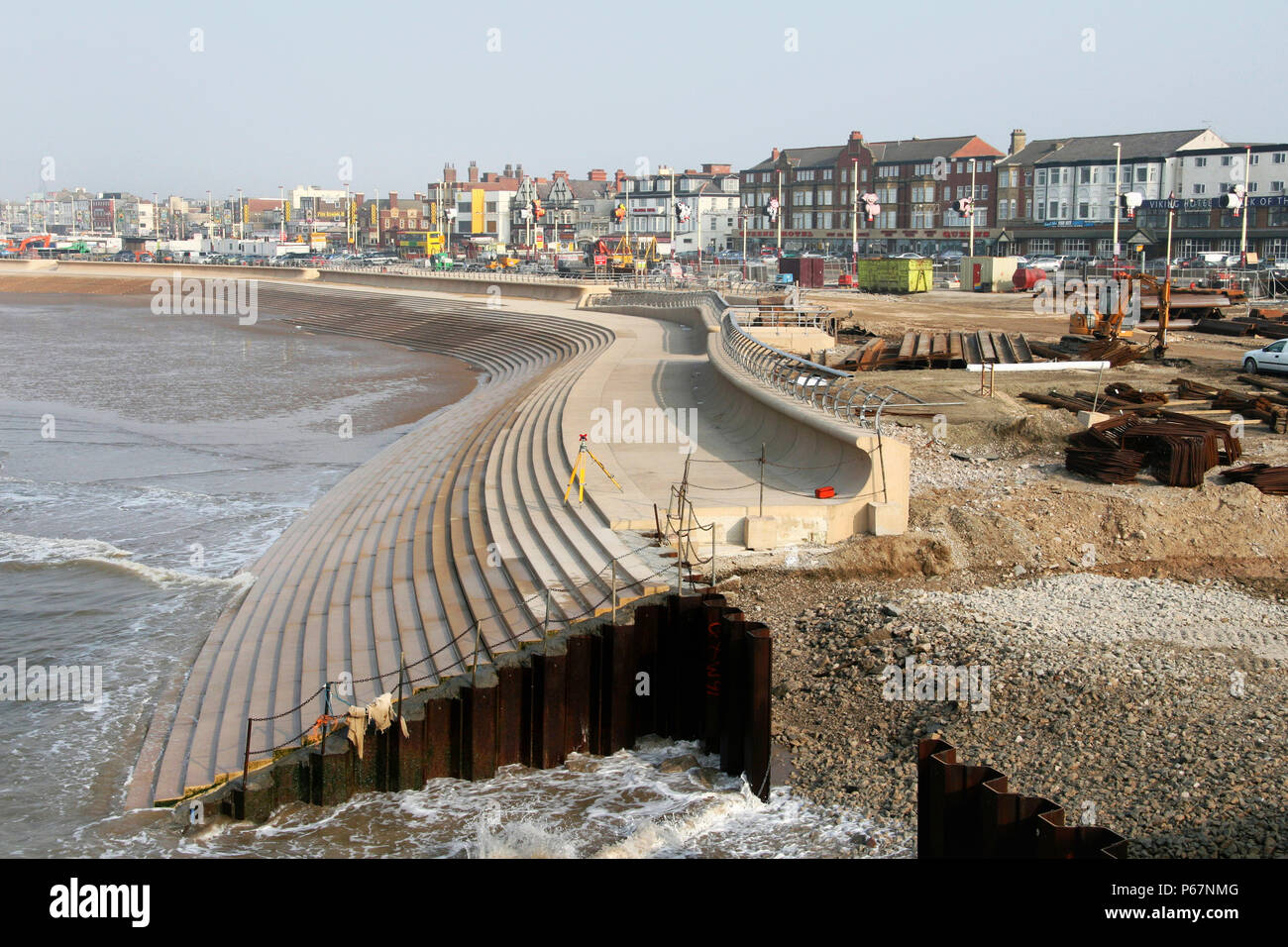 Construction of Blackpool's new Promenade. Blackpool's new parades are ...