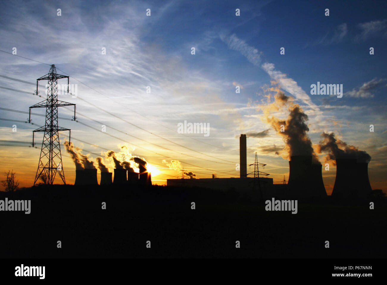 Drax Power Station, near Selby, North Yorkshire. The station is the ...