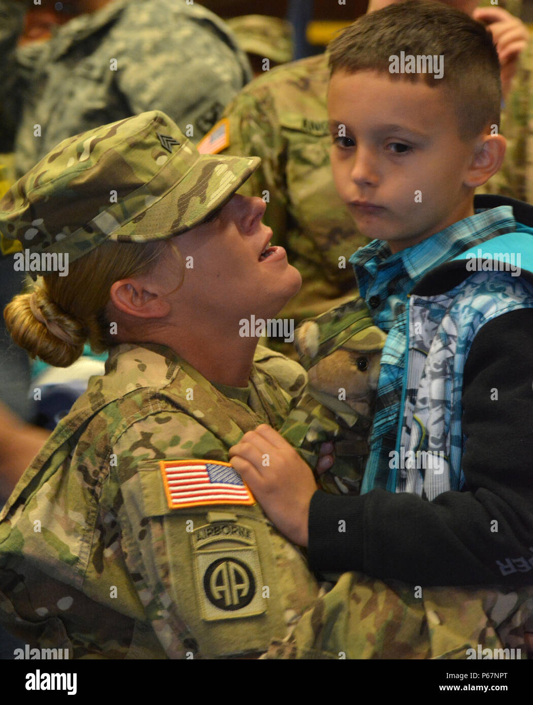 In the moments following a May 20 deployment ceremony for 111th ...