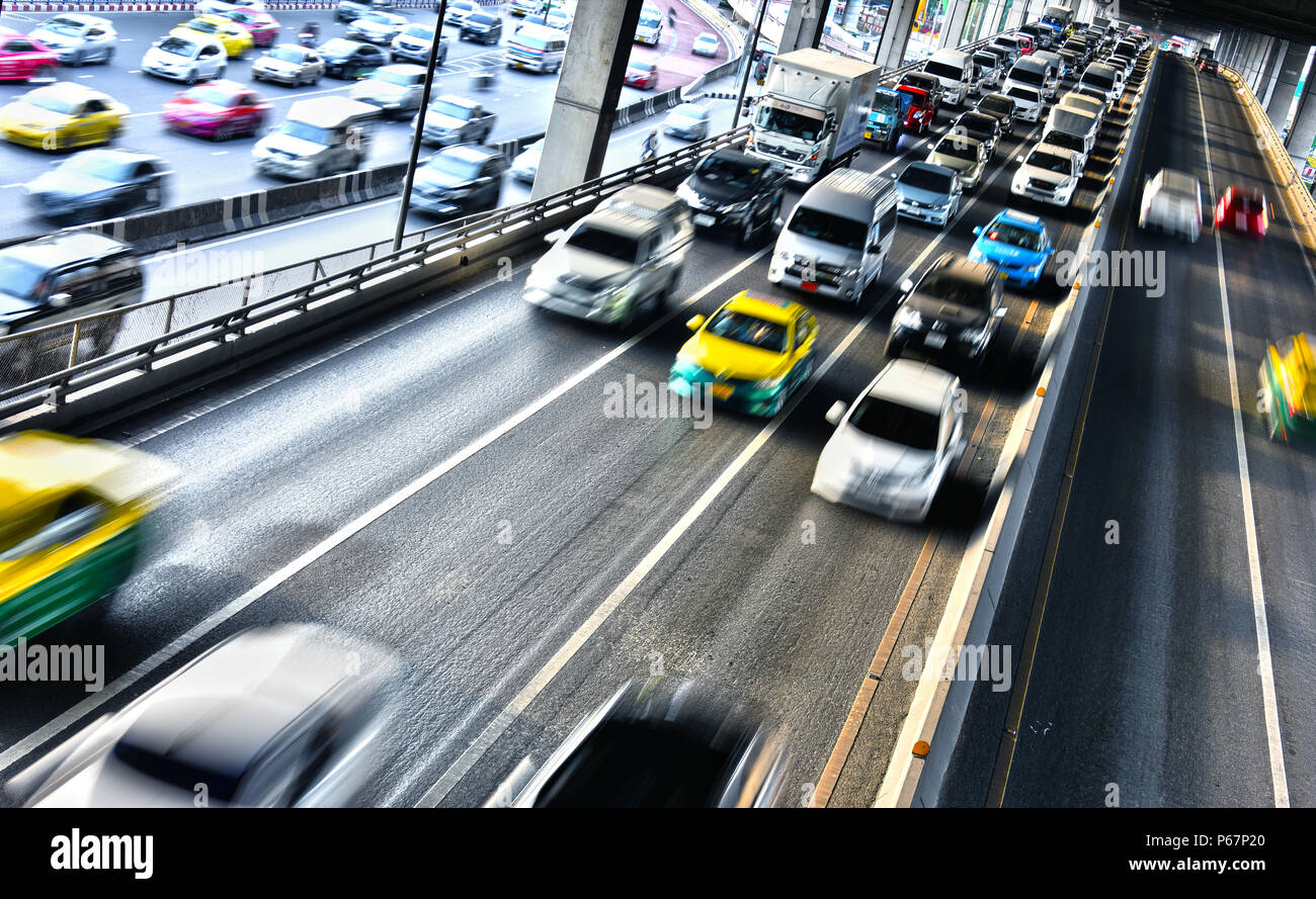 Controlled-access highway in Bangkok during rush hour Stock Photo - Alamy