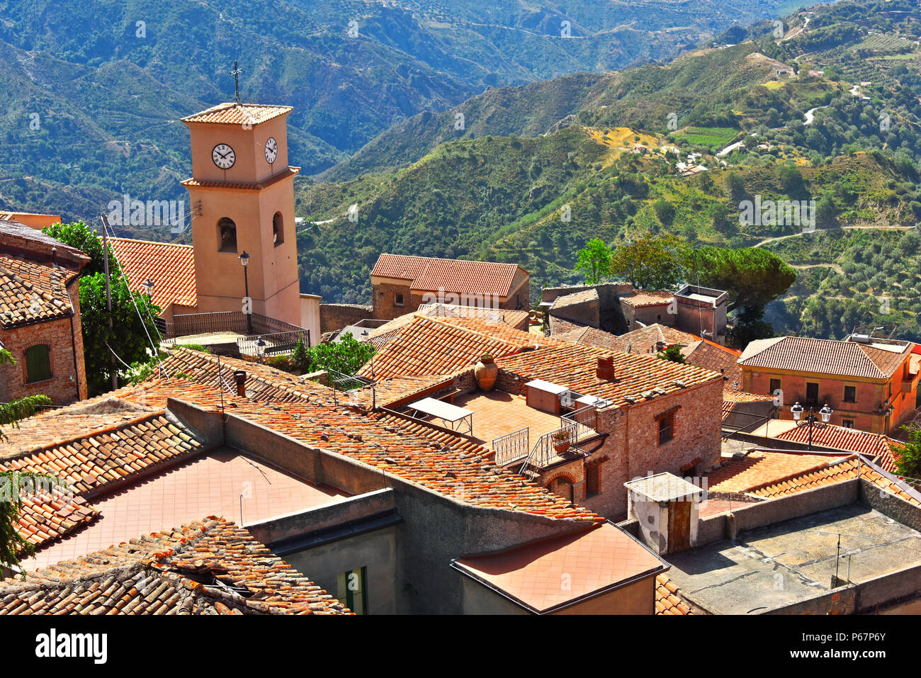 The village of Bova in the Province of Reggio Calabria, Italy Stock ...