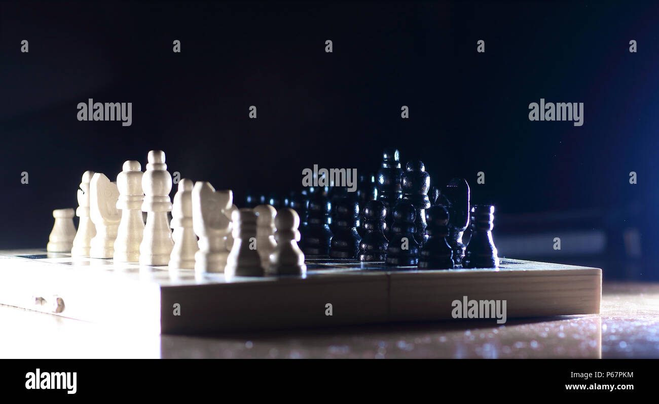 chess game. abstract composition of chess figures Stock Photo - Alamy