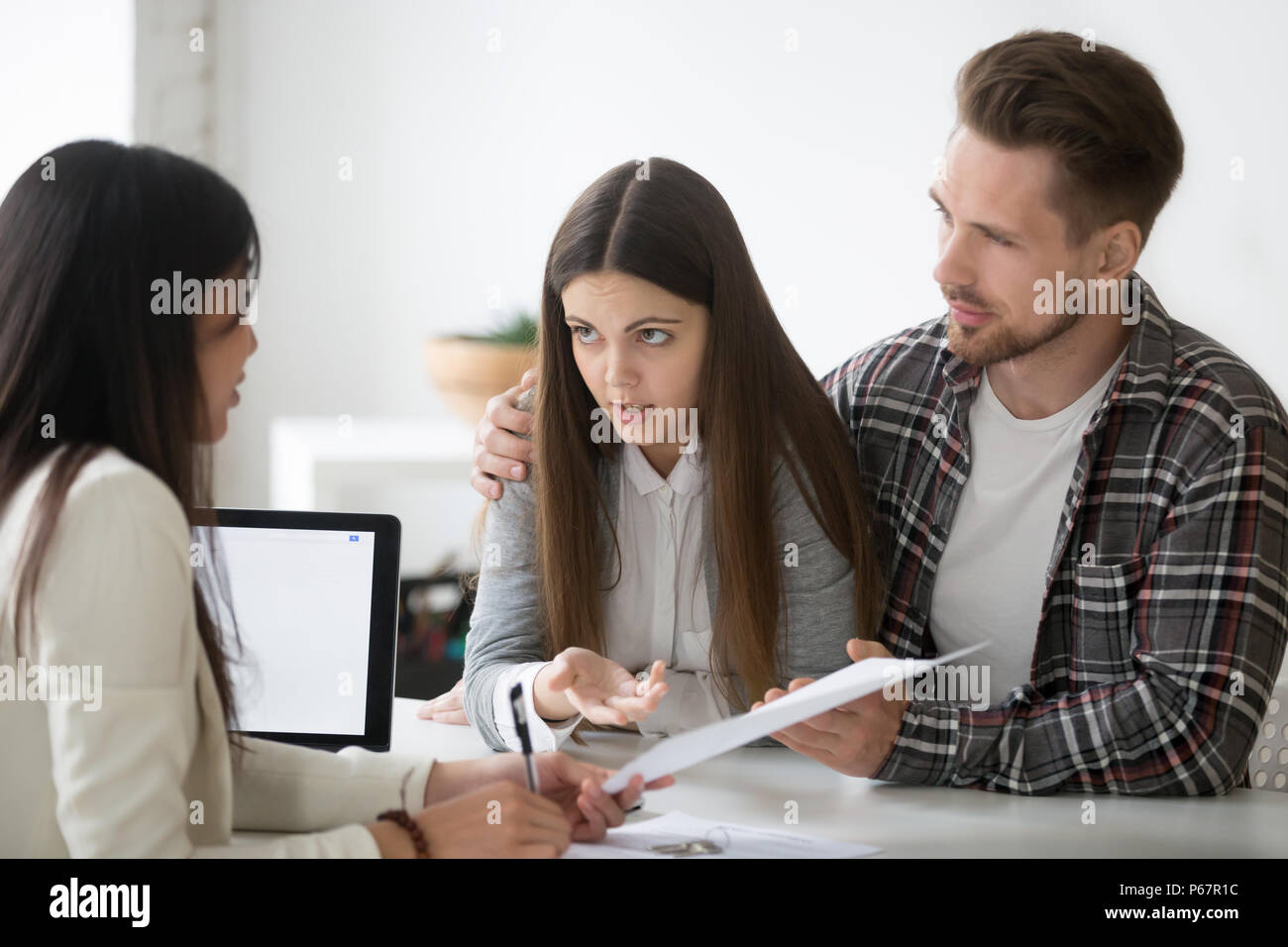 Angry young real estate agent hi-res stock photography and images - Alamy