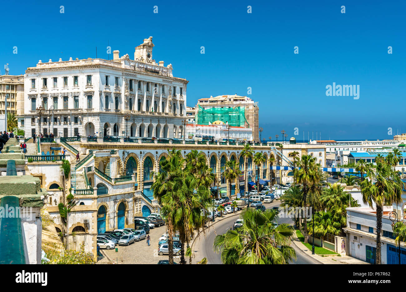 The Chamber of Commerce, a historic building in Algiers, Algeria Stock ...