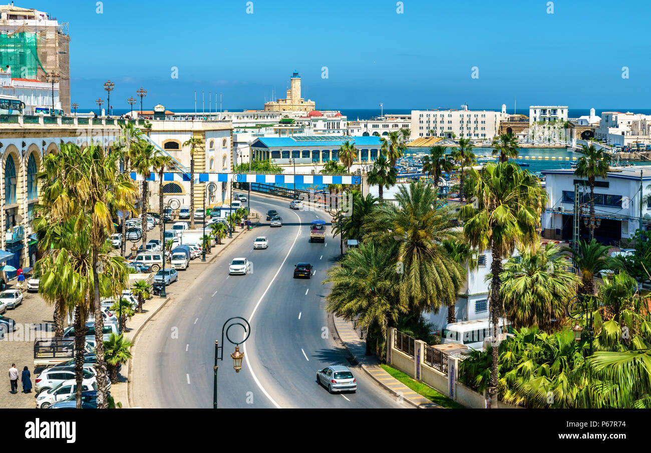 Seaside boulevard in Algiers, the capital of Algeria Stock Photo - Alamy