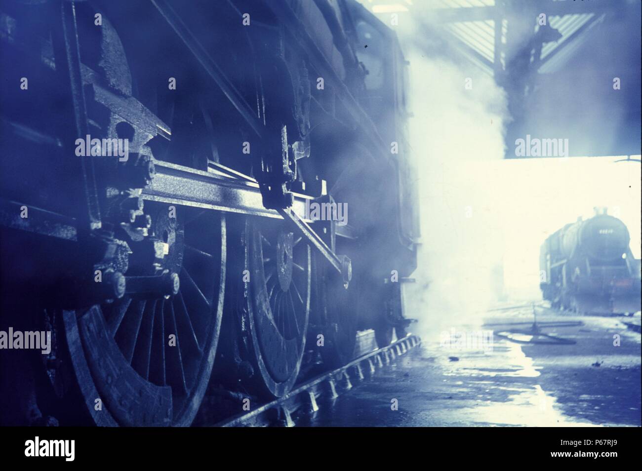 Oil and steam. Ex-LMS 5MT Black Five 4-6-0s at Blackpool Motive Power ...
