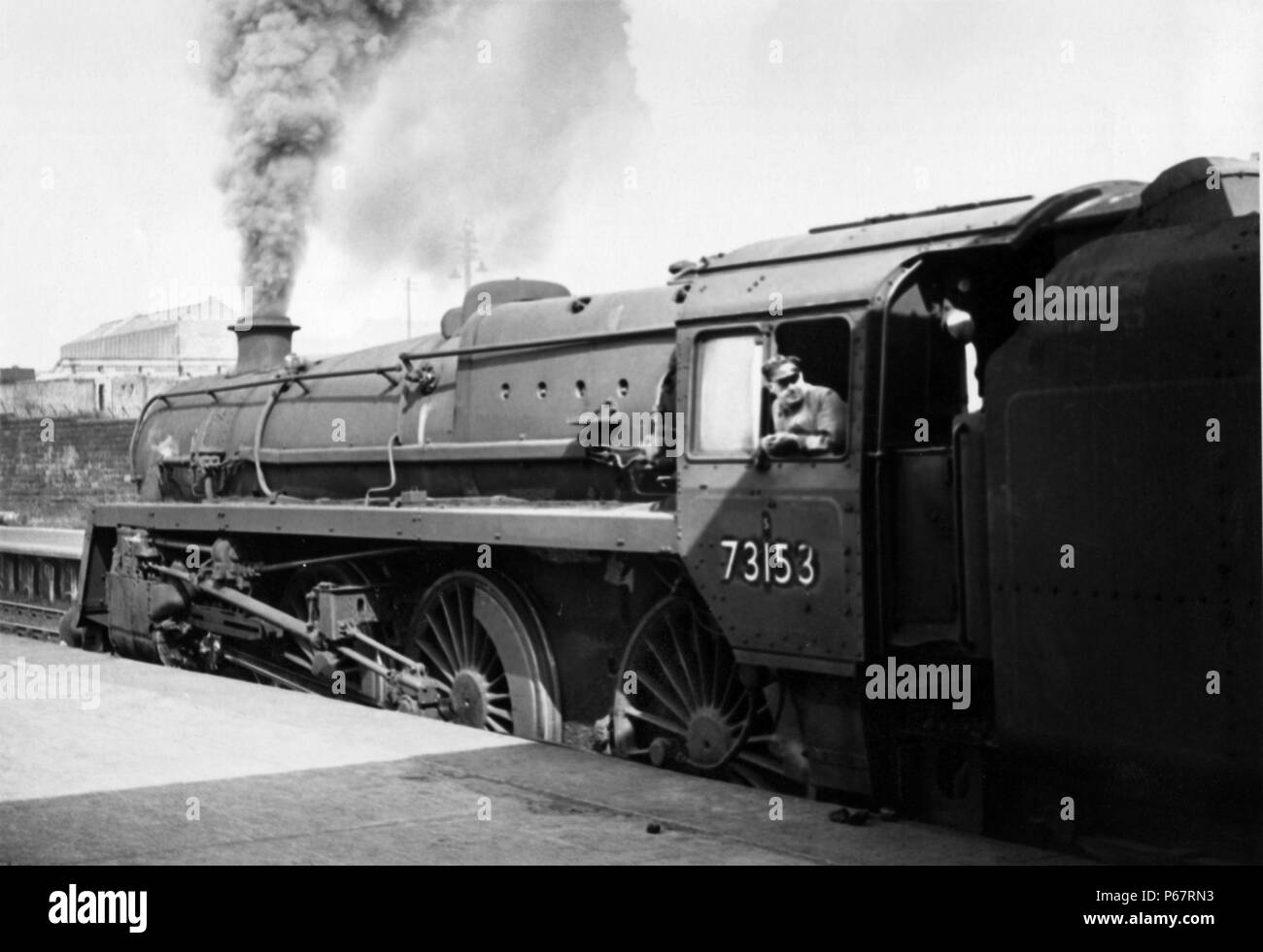 One of the Caprotti valve gear Standard 5 4-6-0s working turn about ...