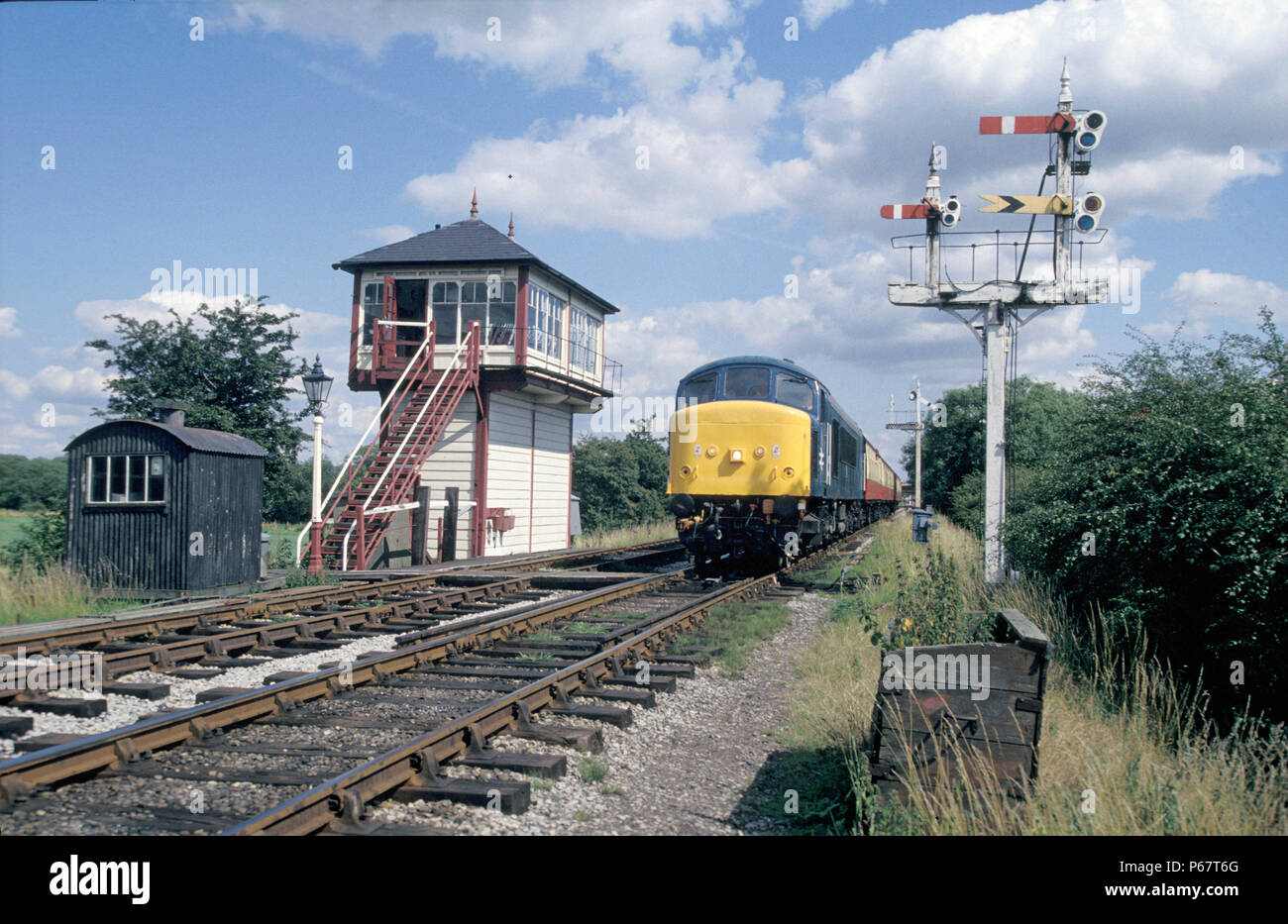 Preserved Peak Class diesel electric locomotive at Butterley on the ...