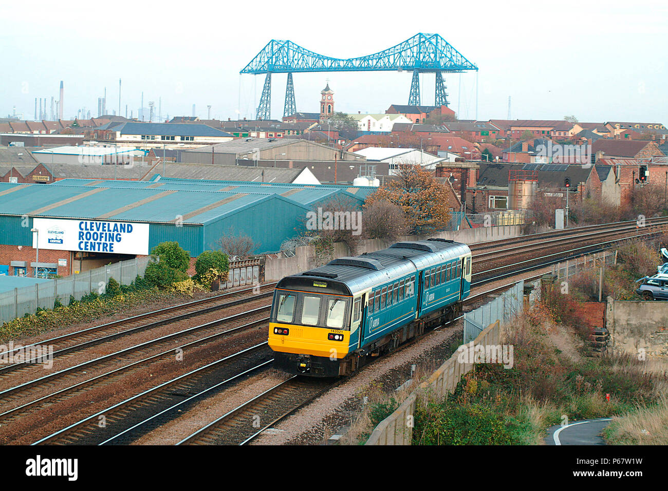 The Arriva Group livery now being applied to rail vehicles is seen on a ...