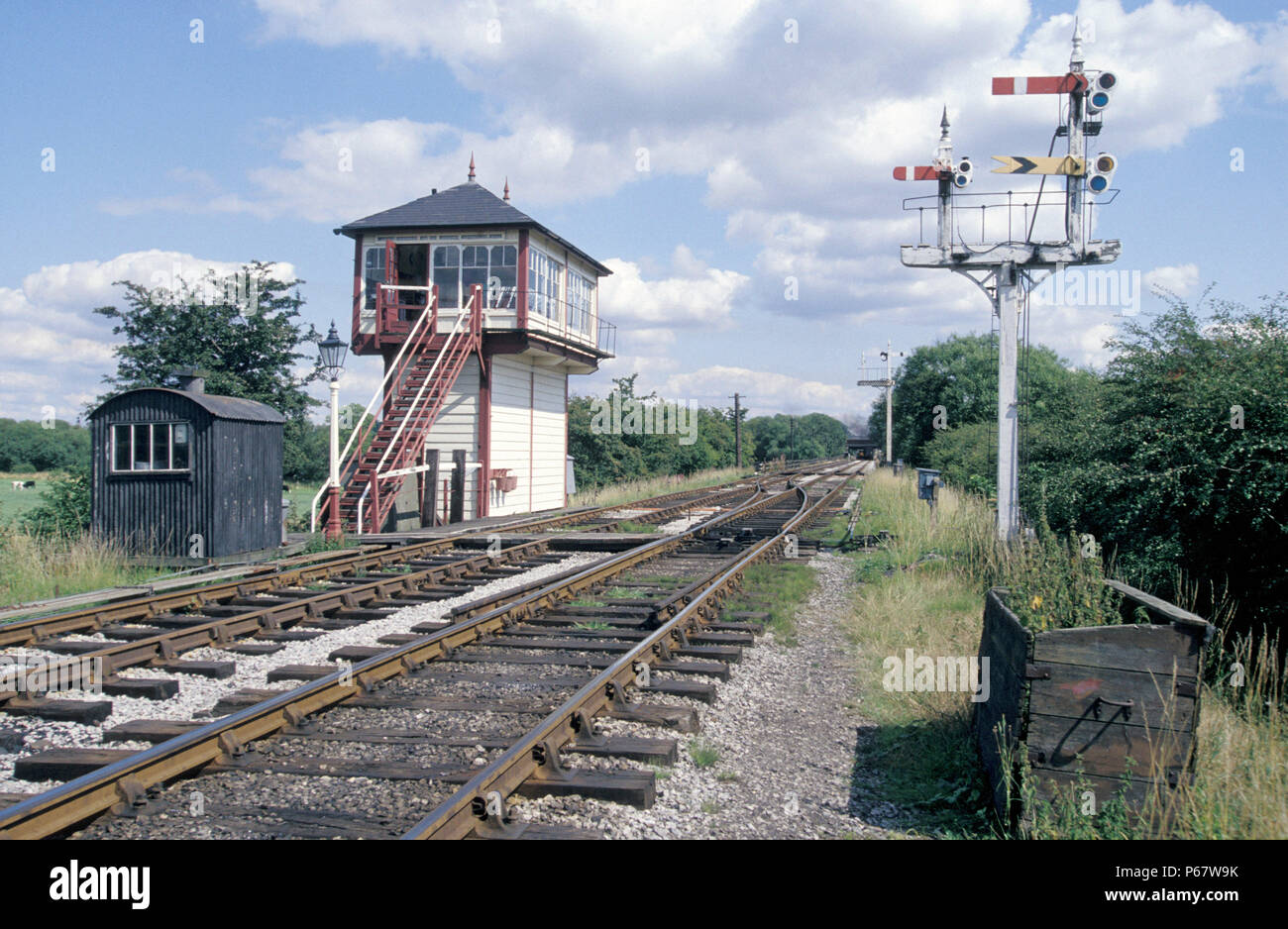 The former Kilby Bridge signal box which was removed from the Midland ...