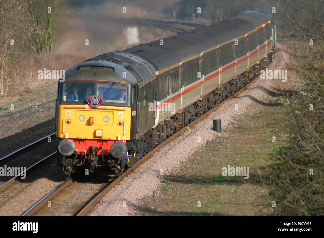 The last loco hauled service from St Pancras before the station's closure for redevelopment into ...