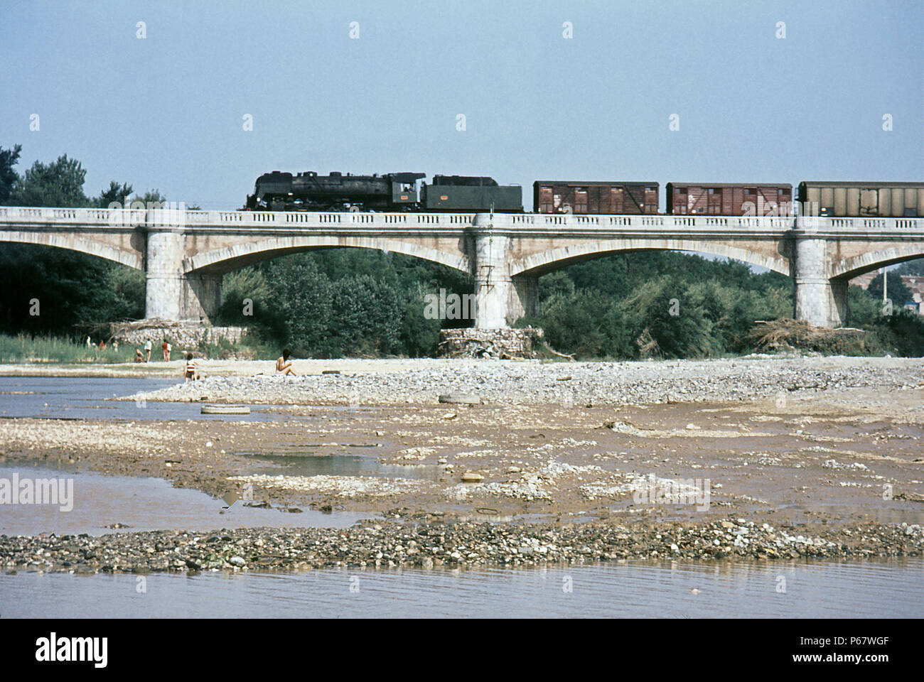 The last steam workings on the SNCF were on the Perpignan- Cebere line ...