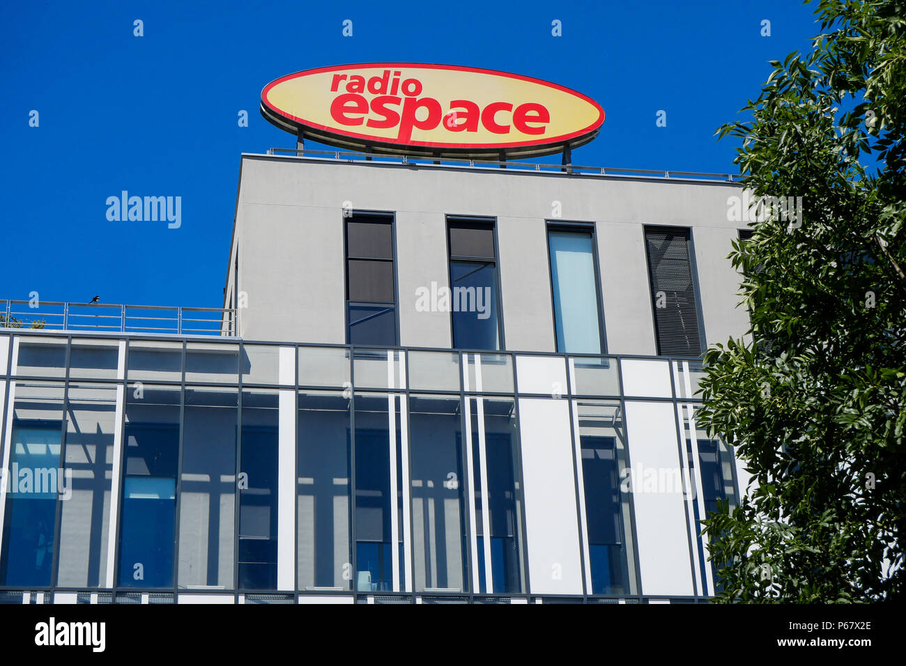 Radio Espace building, Confluence district, Lyon, France Stock Photo ...