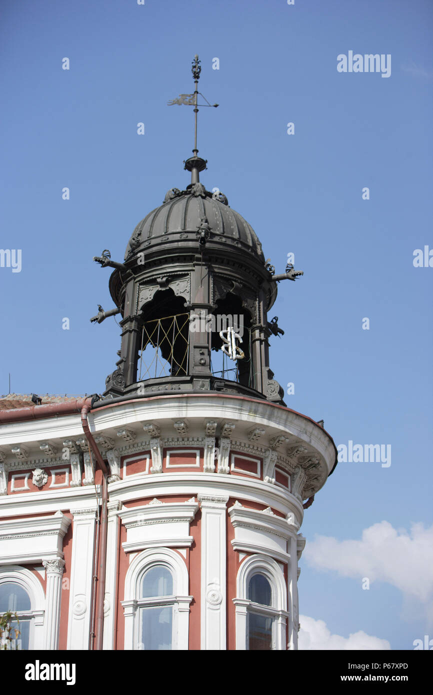 Building top, Vrsac, Serbia Stock Photo - Alamy