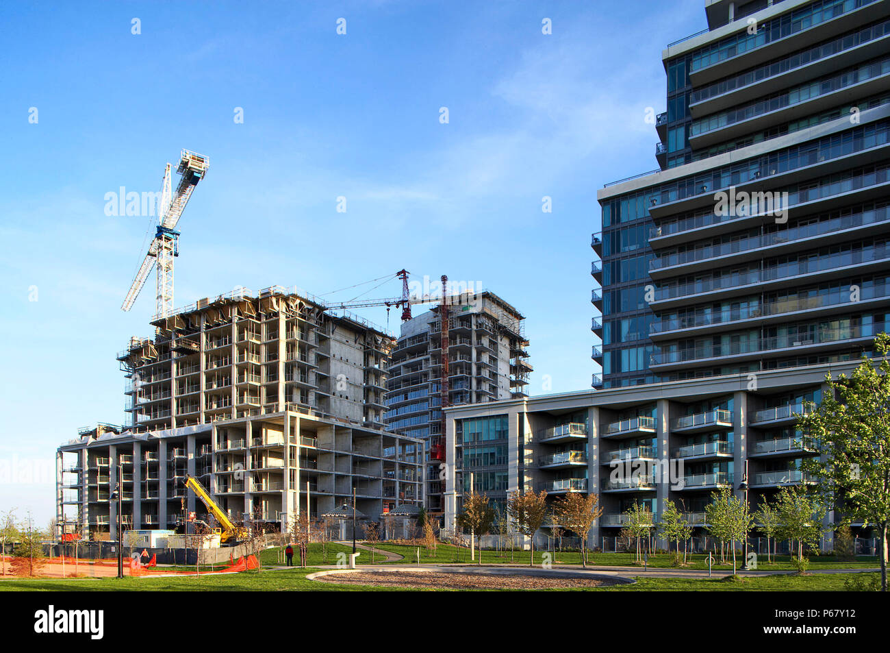 Residential building under construction, Canada Stock Photo - Alamy