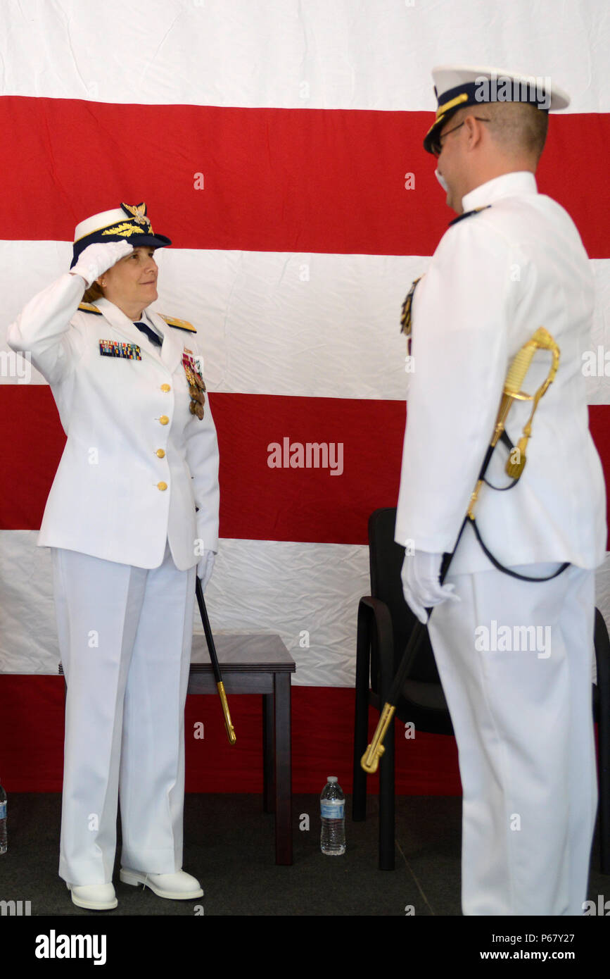 Rear Adm. Meredith Austin, the commander of the 5th Coast Guard ...