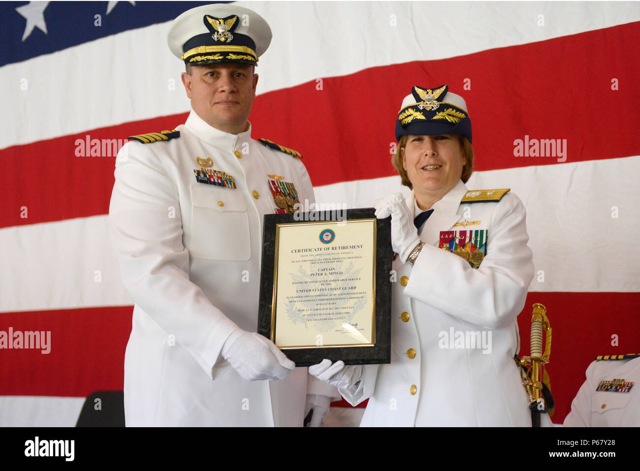 Rear Adm. Meredith Austin, the commander of the 5th Coast Guard ...