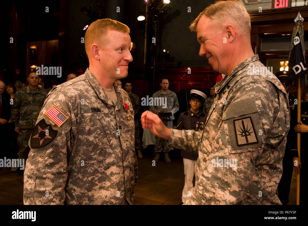 Col. Martin C. Dinan receives the Legion of Merit from Brig. Gen ...