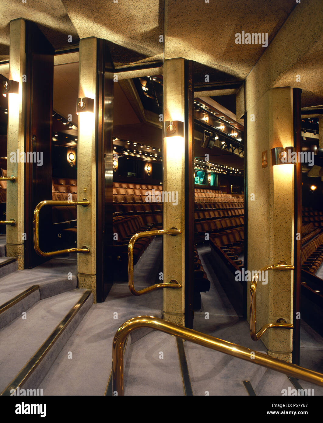 Access ways at the Barbican Centre, London. The architects (Chamberlin ...