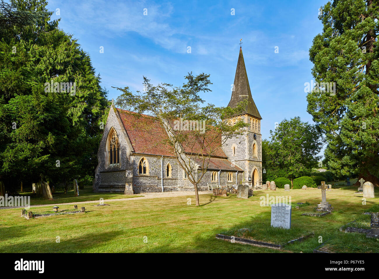An external view of St Mary the Virgin with St John the Baptist church ...