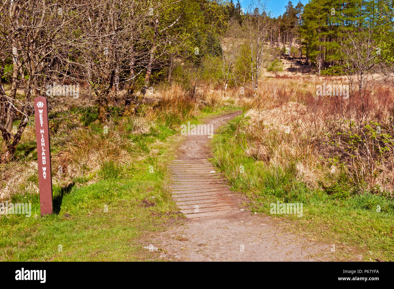 West highland way sign hi-res stock photography and images - Alamy