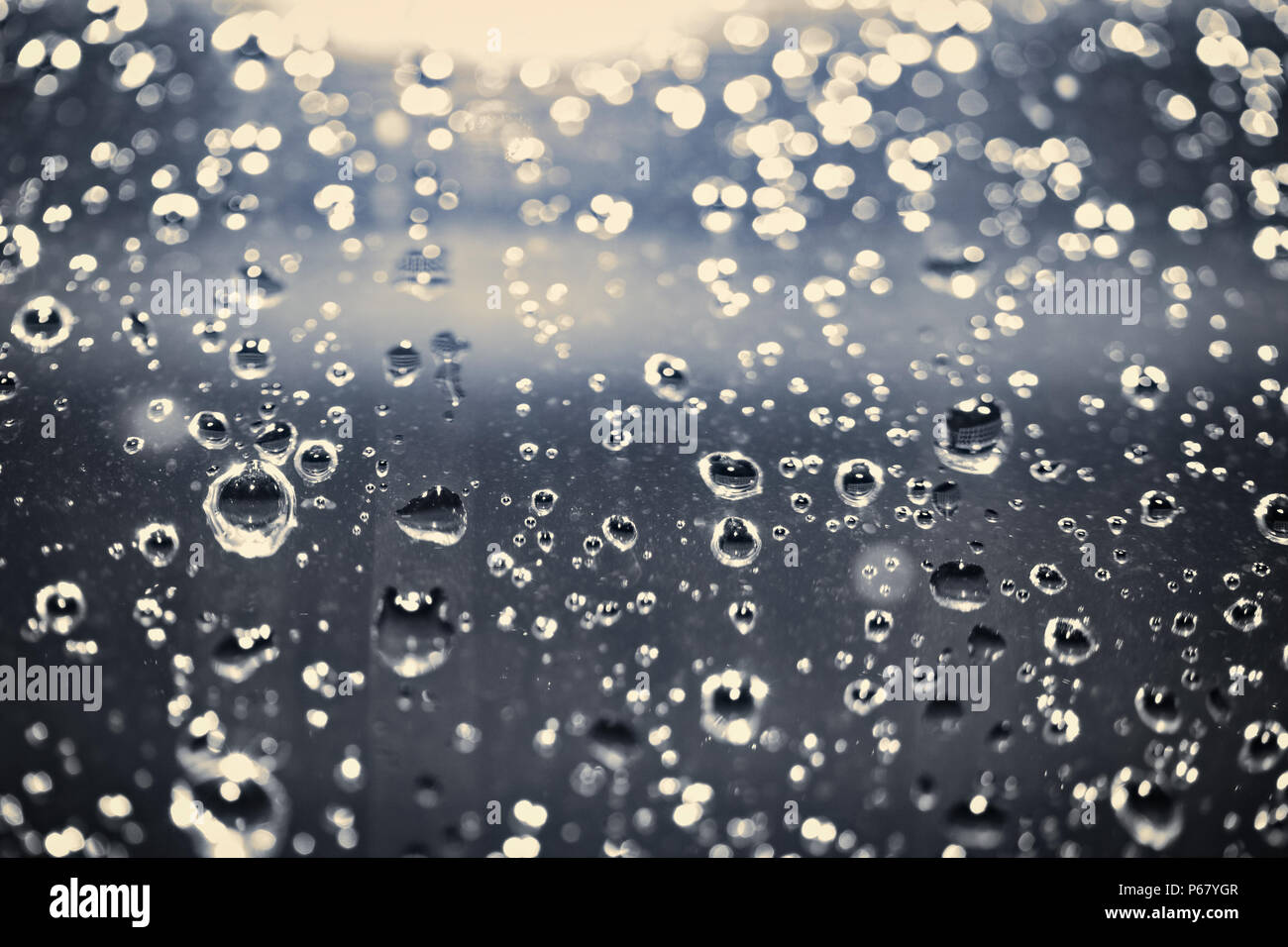 Close up of raindrops hi-res stock photography and images - Alamy