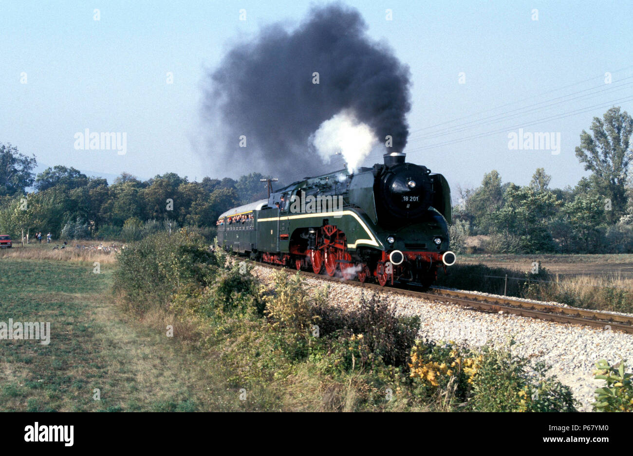 Steam train, German Steam Locomotive 18.201, Europe's fastest Steam ...