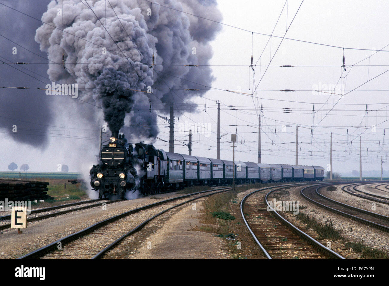 …BB (Austrian Federal Railways) Steam Locomotive 310.23 and Train Stock ...