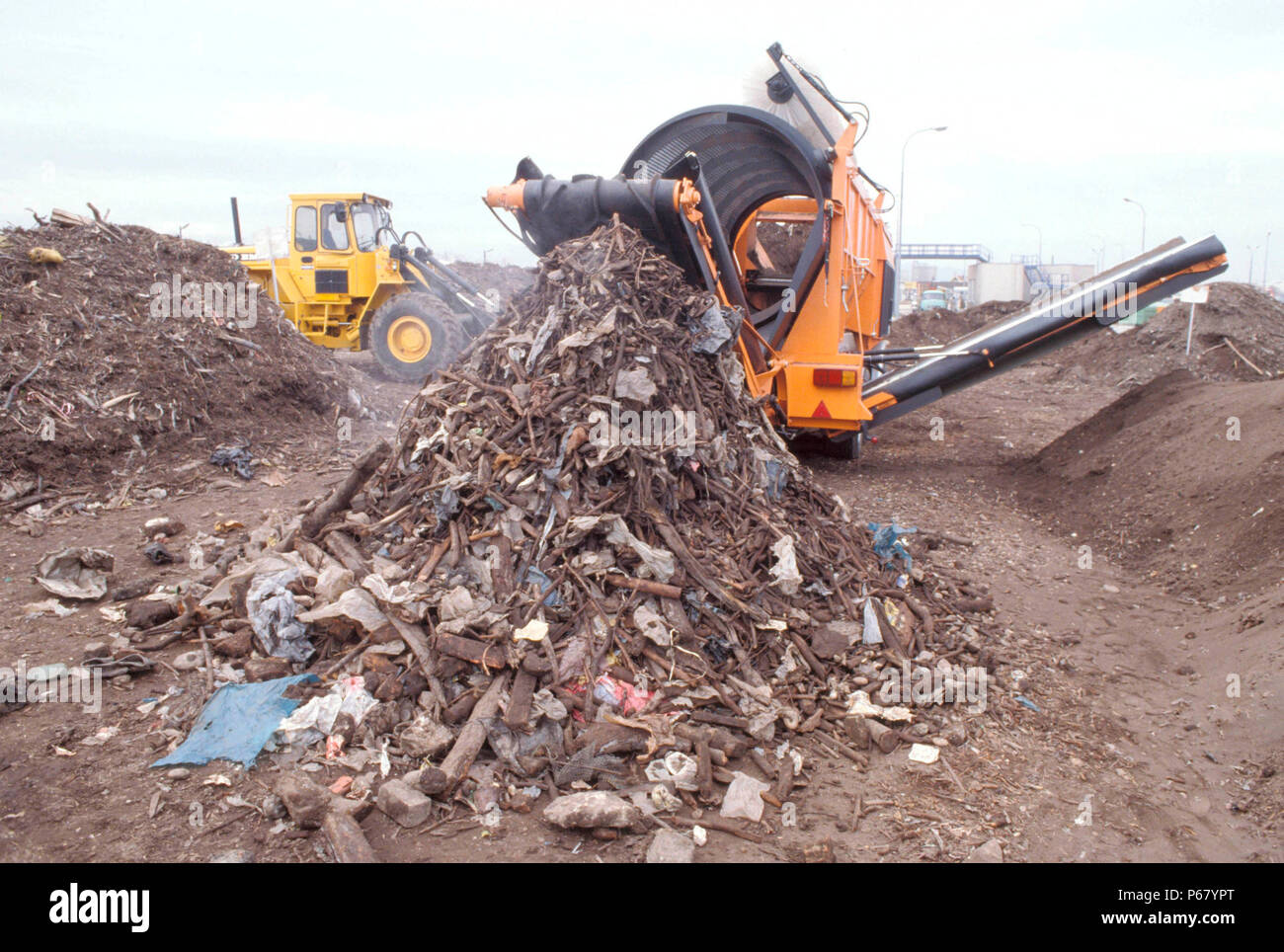 Plant Machinery on landfill site Stock Photo - Alamy